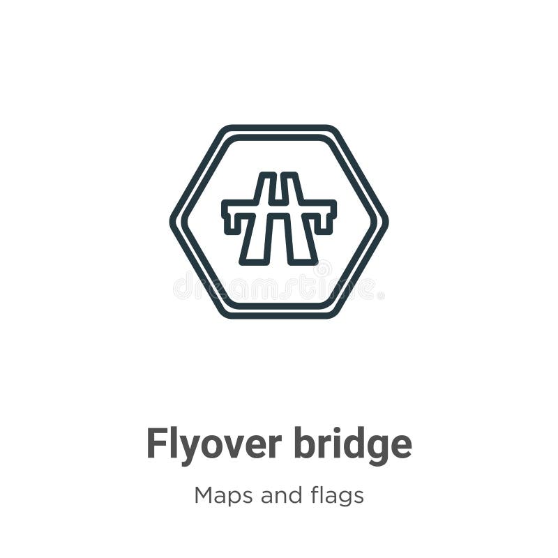 Flyover Bridge Road. Vector Logo Icon Template Stock Vector ...