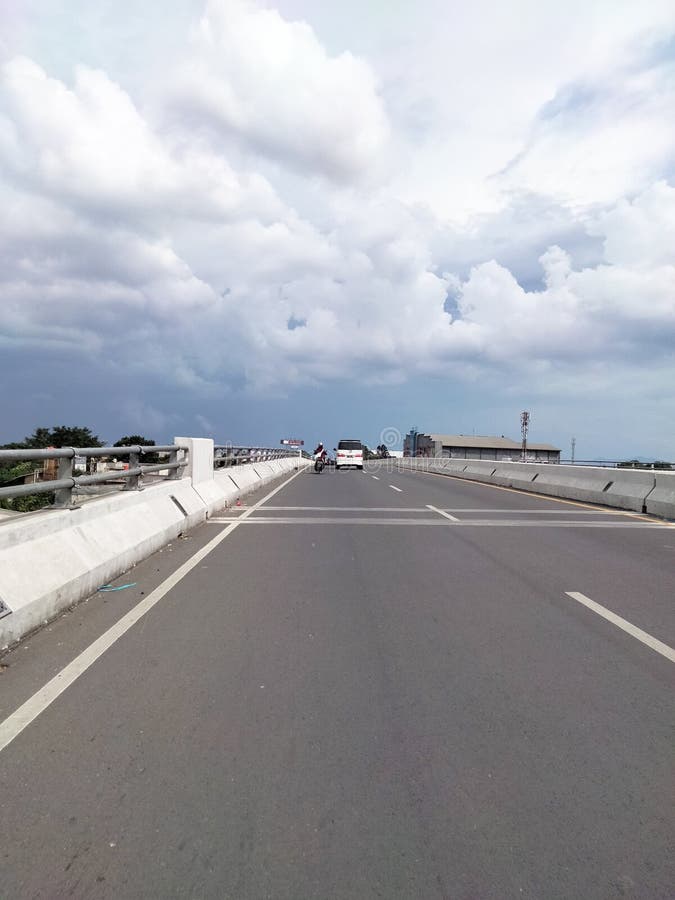 Flyover in the City with Clear Sky View Stock Image - Image of driving ...