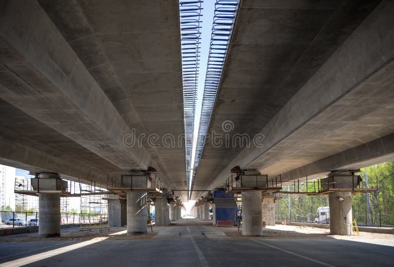 Flyover construction stock photo. Image of bridge, technology - 43793808
