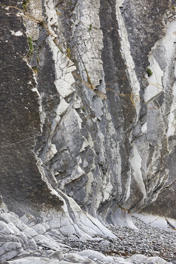 Flysch Dramatic Rock Formation Cantabric Sea in Zumaia, Euskadi Stock ...
