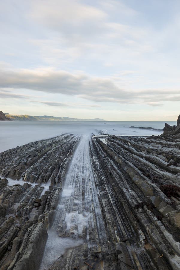 The Flysch Formations in Zumaia in the Basque Country Editorial Image ...