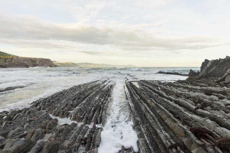 The Flysch Formations on the Basque Country Stock Photo - Image of ...