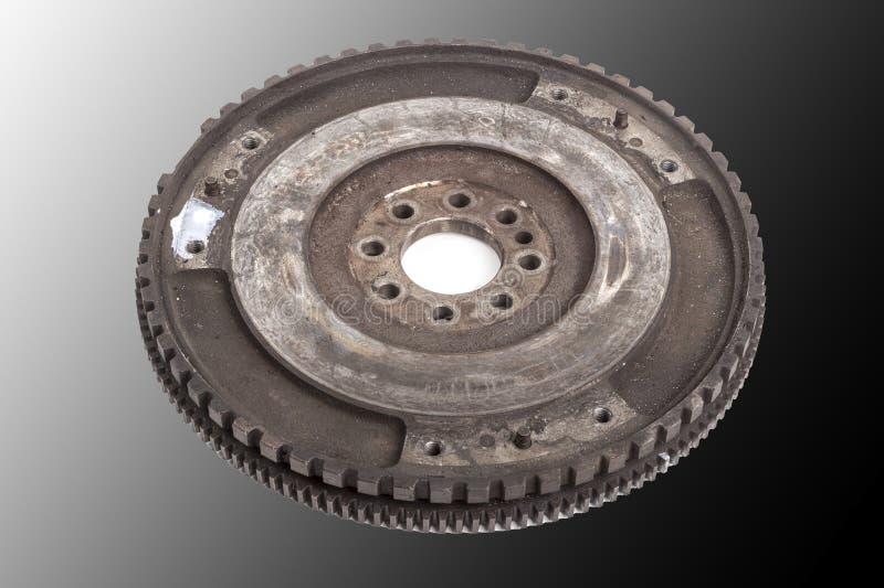 Flywheel of the Car. in Disassembled Condition There are Also Traces of ...