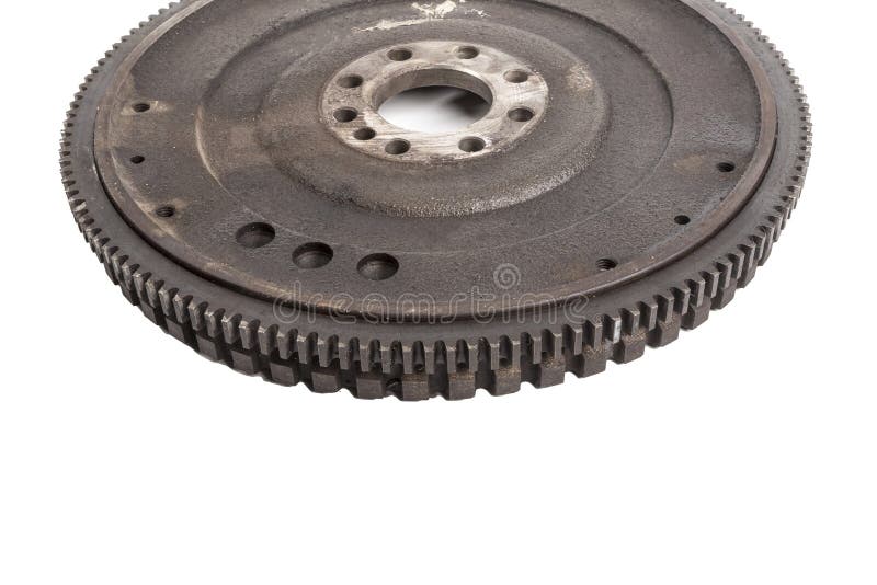 Flywheel of the Car. in Disassembled Condition There are Also Traces of ...