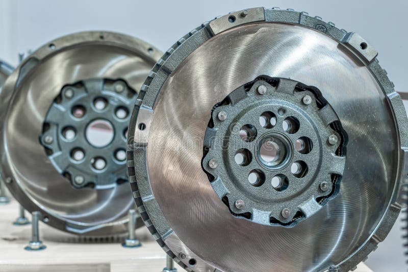 Flywheel car engine. stock image. Image of mechanical - 144262583