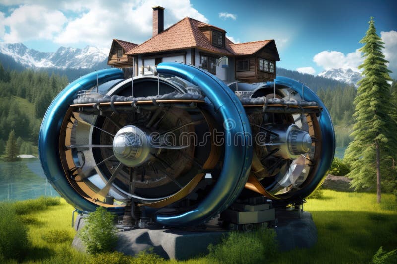 Flywheel Energy Storage System in Motion Stock Photo - Image of ...