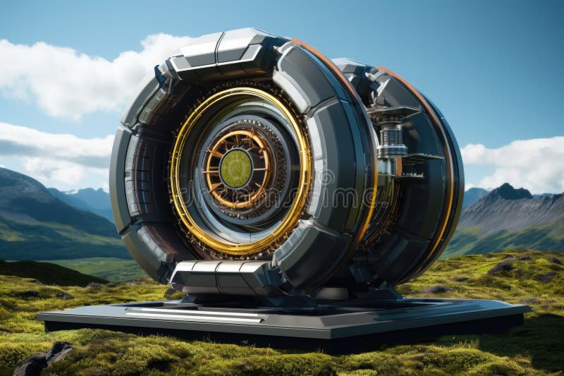 Flywheel Energy Storage System in Motion Stock Illustration ...