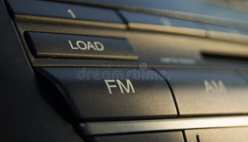 FM button stock image. Image of automobile, circle, motivation - 36748221