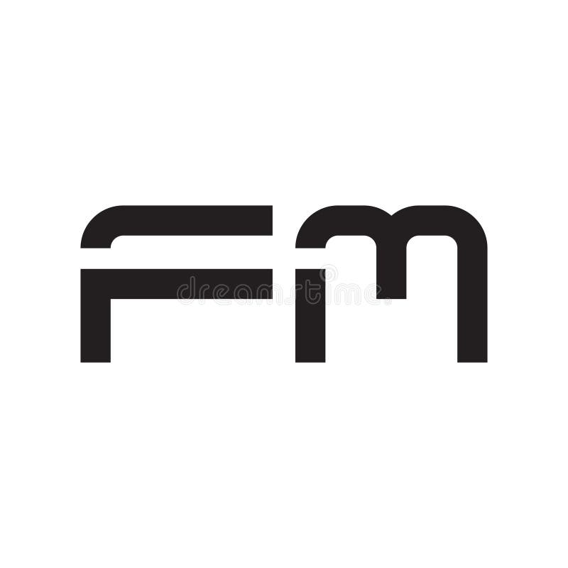 Minimalist Fm Letter Stock Illustrations – 235 Minimalist Fm Letter ...