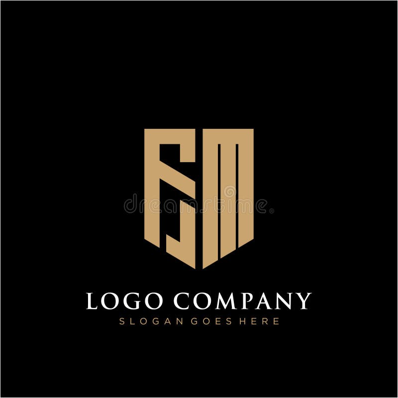 FM Letter Logo Icon Design Template Elements Stock Vector ...