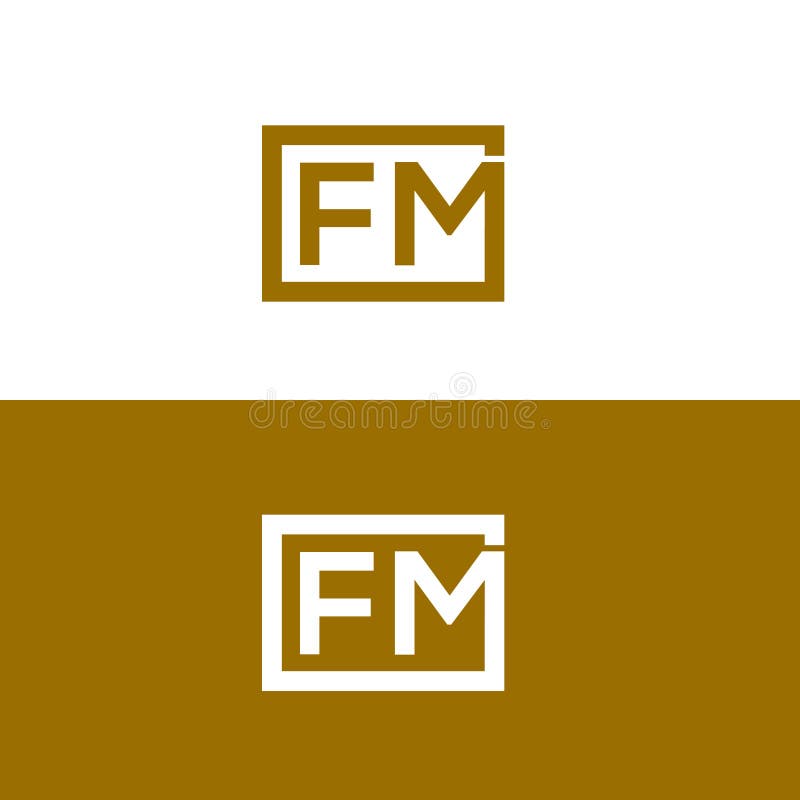 Fm Letter Logo Stock Illustrations – 1,208 Fm Letter Logo Stock ...