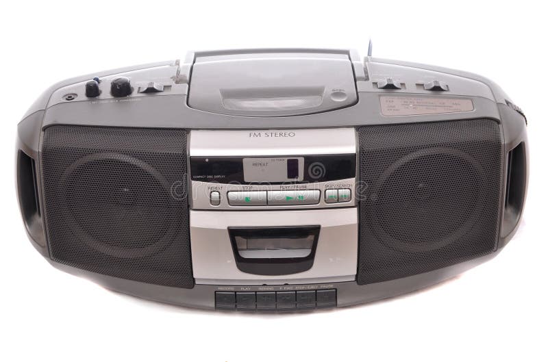 Boombox stock photo. Image of powerful, system, side - 202727674