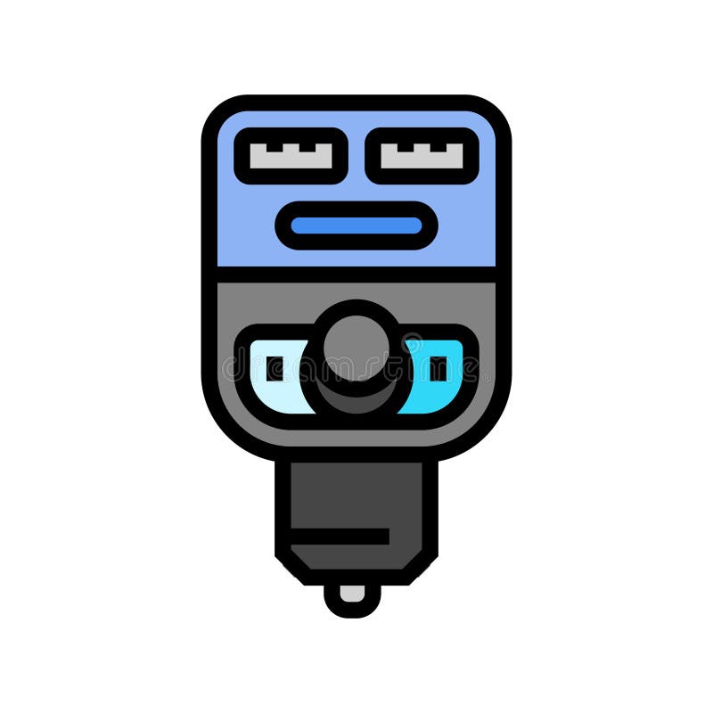 Fm Transmitter Accessory Color Icon Vector Illustration Stock ...