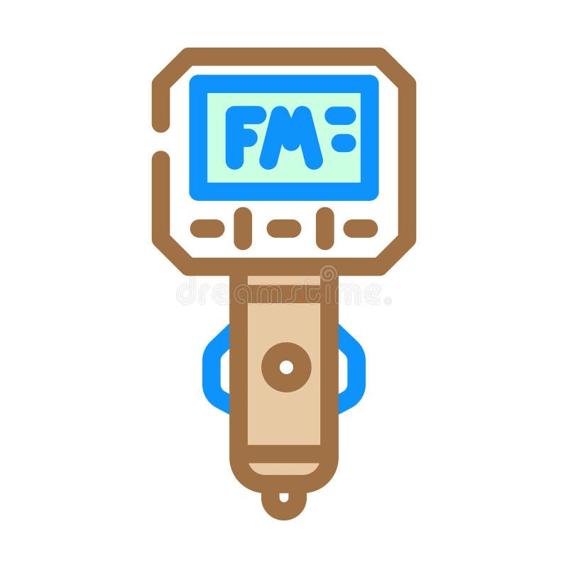 Fm Transmitter Accessory Color Icon Vector Illustration Stock ...