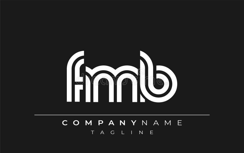 FMB Creative Unique Modern Letter Logo Design Stock Vector - Illustration of label, icon: 377385789