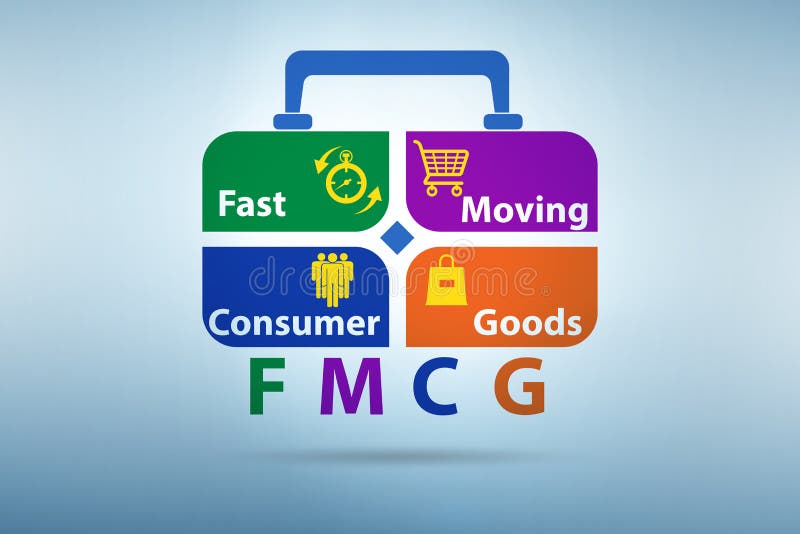 FMCG Concept - Fast Moving Consumer Goods Stock Illustration ...