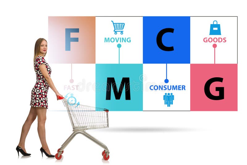 FMCG Concept - Fast Moving Consumer Goods Stock Photo - Image of food ...