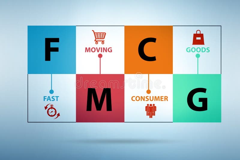 FMCG Concept - Fast Moving Consumer Goods Stock Illustration ...
