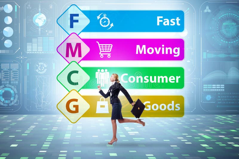 FMCG Concept - Fast Moving Consumer Goods Stock Photo - Image of shelf ...