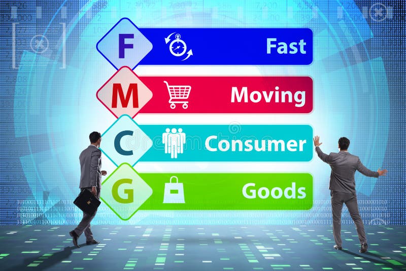 FMCG Concept - Fast Moving Consumer Goods Stock Illustration ...