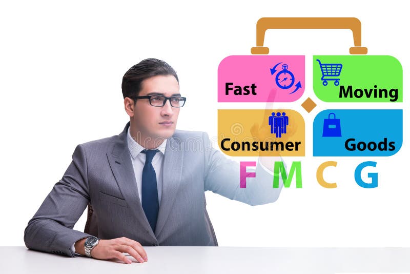 FMCG Concept - Fast Moving Consumer Goods Stock Illustration ...
