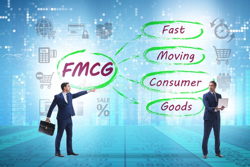 FMCG Concept - Fast Moving Consumer Goods Stock Photo - Image of shop ...