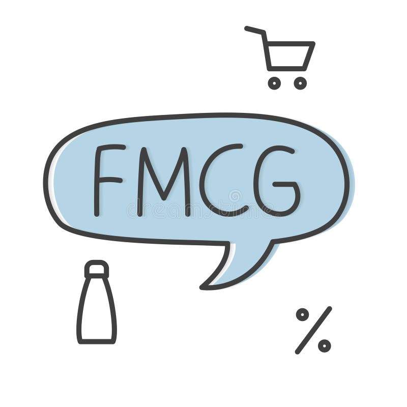 FMCG Fast Moving Consumer Goods Concept Stock Vector - Illustration of ...