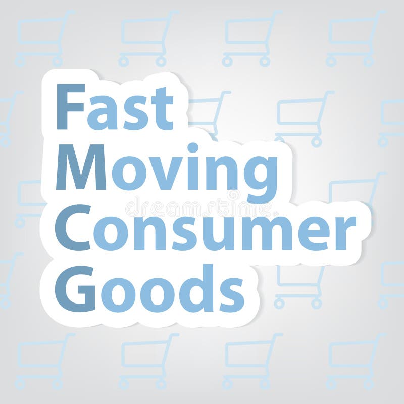 FMCG Fast Moving Consumer Goods Concept Stock Vector - Illustration of ...