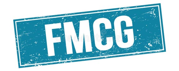 FMCG Text on Blue Grungy Rectangle Stamp Stock Illustration ...