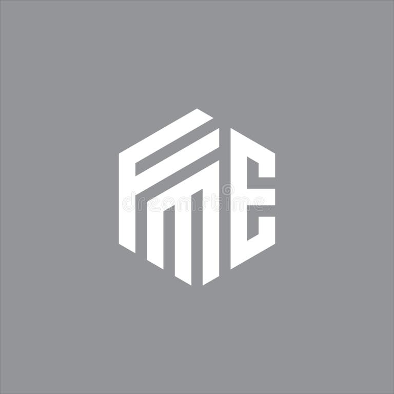 FME Letter Monogram Initial Logo Design Template Vector Illustration ...