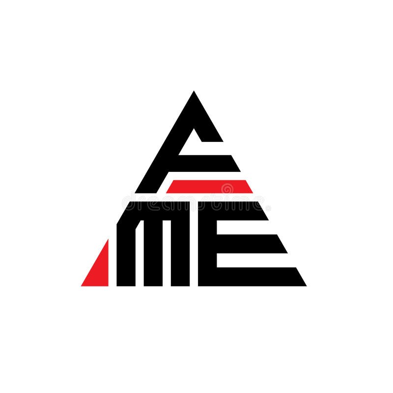 FME Triangle Letter Logo Design with Triangle Shape. FME Triangle Logo ...