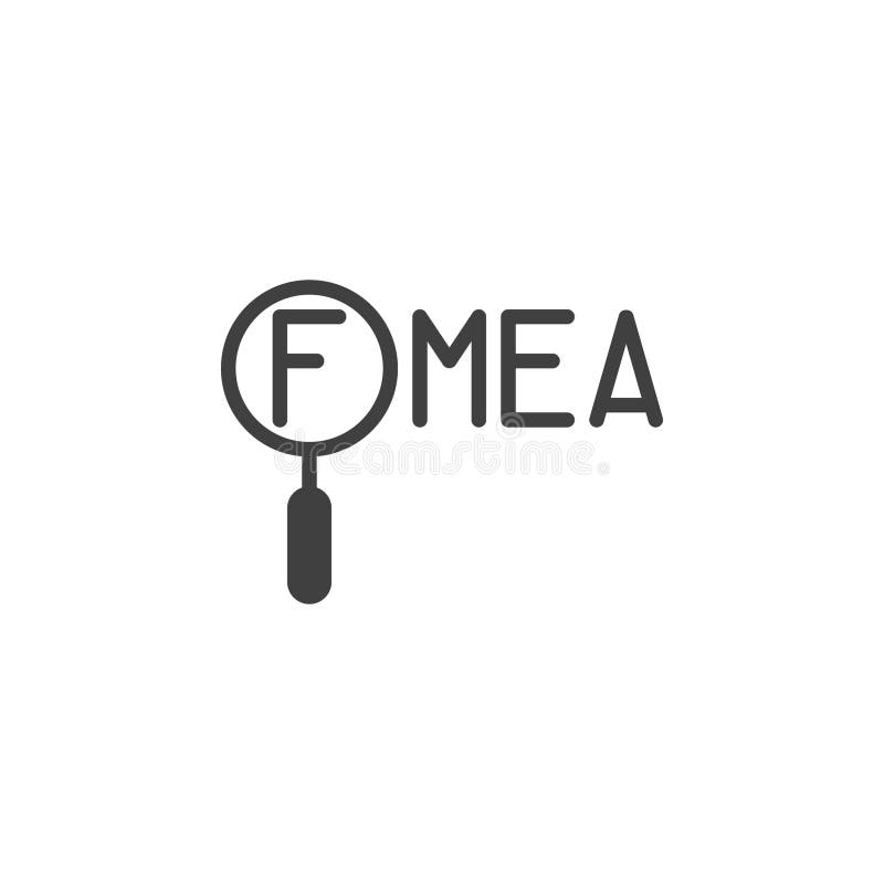 FMEA Analysis vector icon stock vector. Illustration of glyph - 343879543