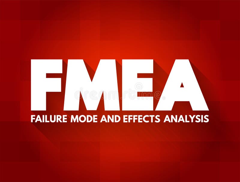 FMEA - Failure Modes and Effects Analysis Acronym, Business Concept for ...