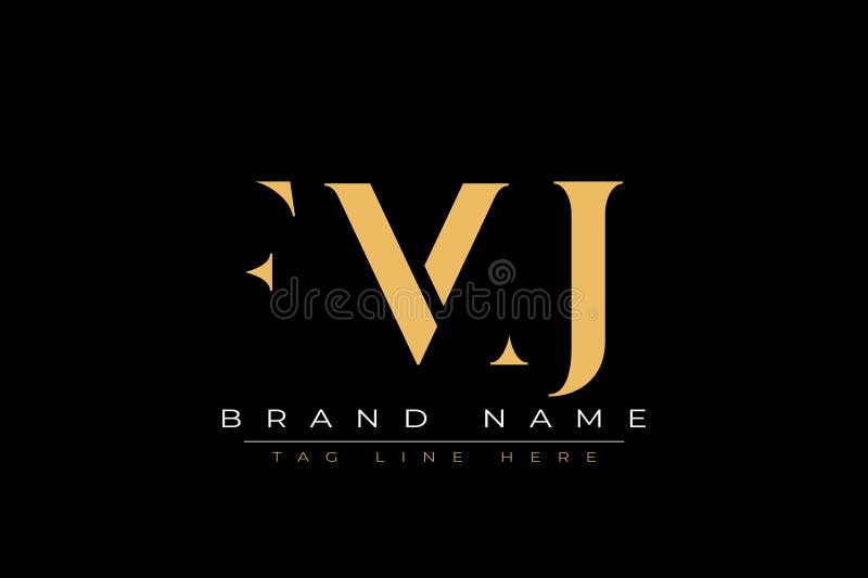 FMJ Abstract Letter Logo Design Stock Vector - Illustration of company ...