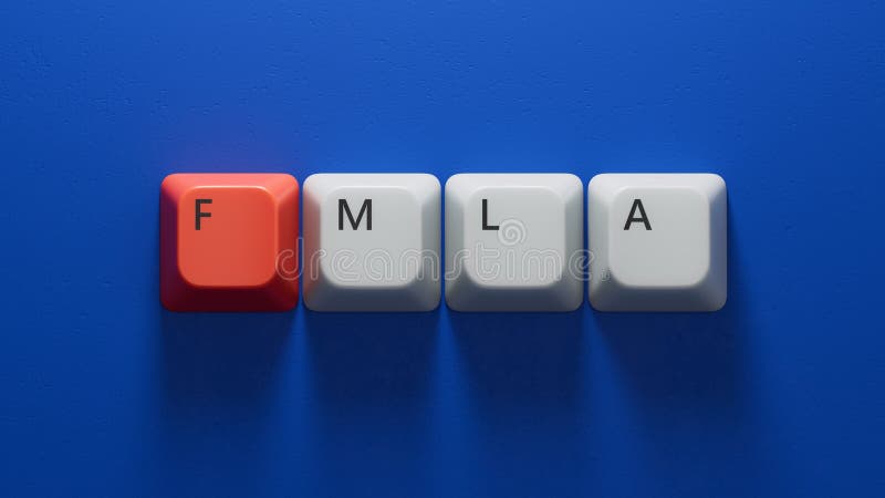 FMLA Word Written on Computer Keyboard Keys with Copy Space.close Up of ...