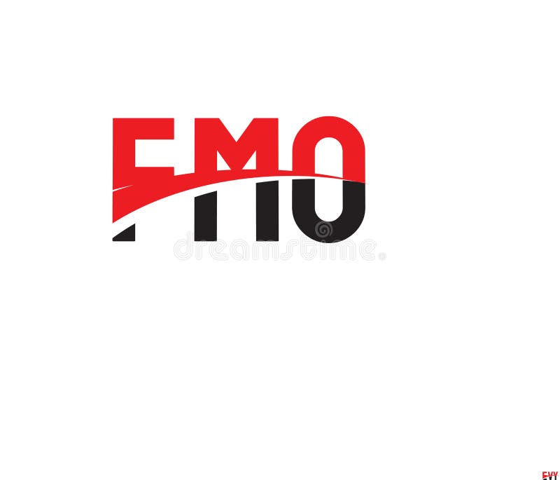 FMO Letter Initial Logo Design Vector Illustration Stock Vector ...