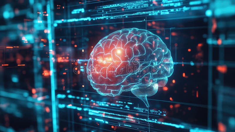 Fmri Exploding View of Brain Scan Stock Illustration - Illustration of ...