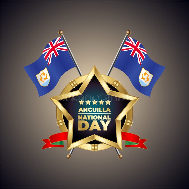 Flag of Anguilla. National Symbol, Vector Illustration Stock Vector ...