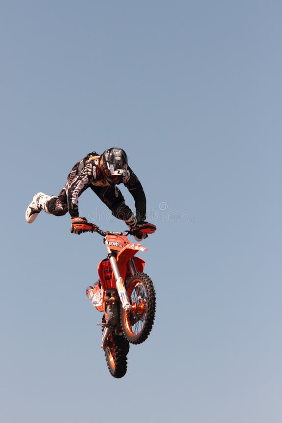 FMX Motorcross Demonstration Editorial Photography - Image of bike ...