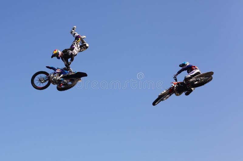 FMX riders editorial stock photo. Image of bull, extreme - 25914683