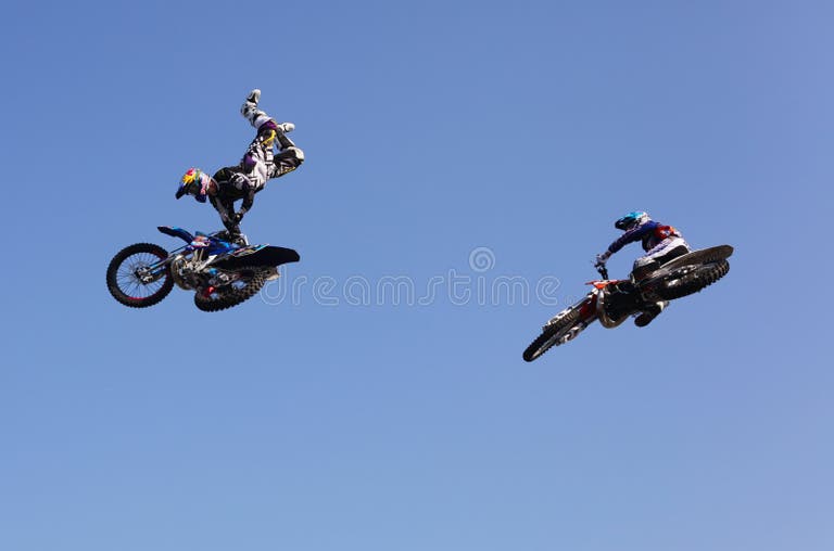 FMX riders editorial stock photo. Image of bull, extreme - 25914683