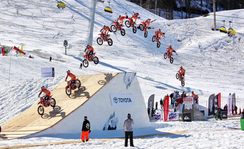 FMX Show editorial photo. Image of mountains, people - 117146201