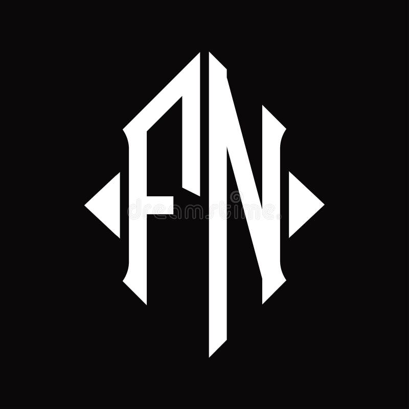 FN Logo Monogram with Shield Shape Isolated Design Template Stock ...