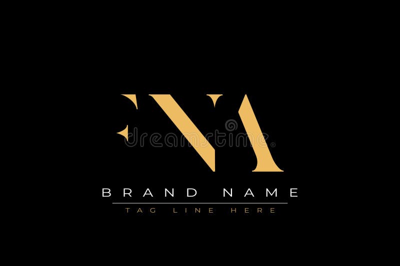FNA Abstract Letter Logo Design Stock Vector - Illustration of clip ...