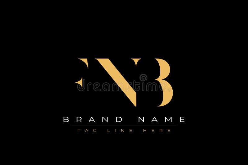 FNB Abstract Letter Logo Design Stock Vector - Illustration of emblem ...