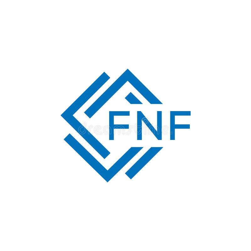 FNF Letter Logo Design on White Background. FNF Creative Circle Letter ...