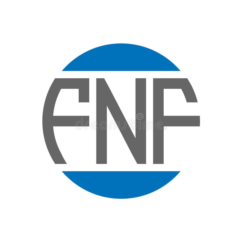 FNF Letter Logo Design on White Background. FNF Creative Initials ...