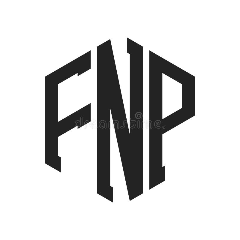 FNP Logo Design. Initial Letter FNP Monogram Logo Using Hexagon Shape ...