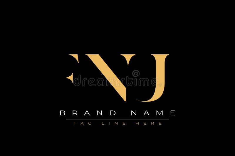 FNU Abstract Letter Logo Design Stock Vector - Illustration of sign ...
