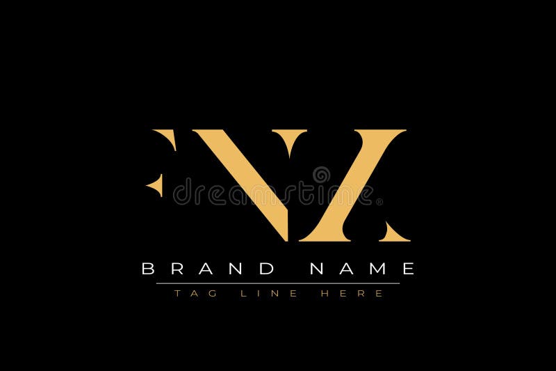 FNX Abstract Letter Logo Design Stock Vector - Illustration of ...